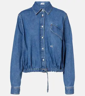 Loewe Double L Denim Shirt - Blue