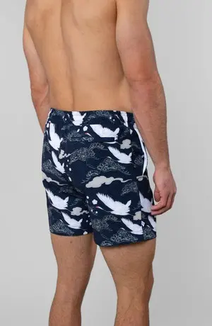 LEISURE LAB Print Swim Trunks
