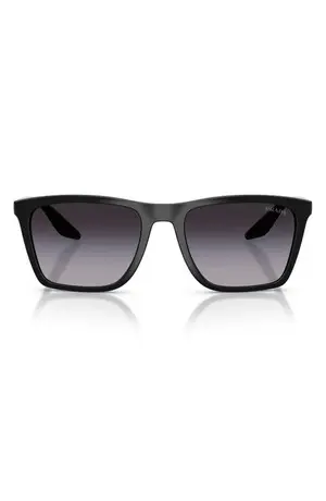 Prada 56mm Pillow Sunglasses - Black/grey Gradient