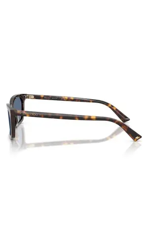 JIMMY CHOO 55mm Rectangular Sunglasses - Havana/blue