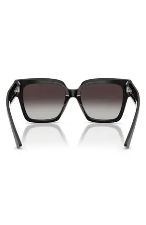 JIMMY CHOO 54mm Gradient Square Sunglasses - Black/gradient Gray