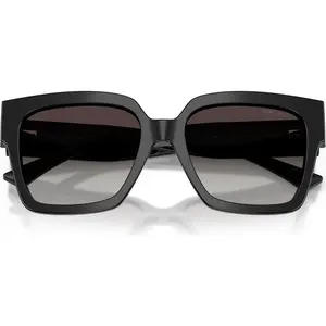 JIMMY CHOO 54mm Gradient Square Sunglasses - Black/gradient Gray