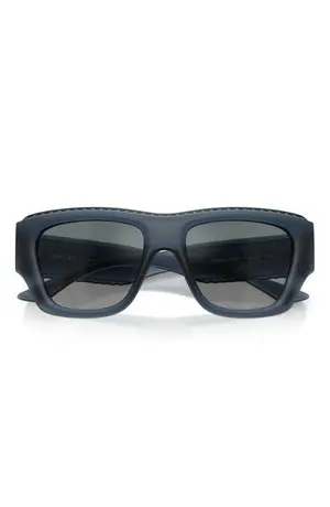 JIMMY CHOO 54mm Rectangular Sunglasses - Transparent Navy/grey