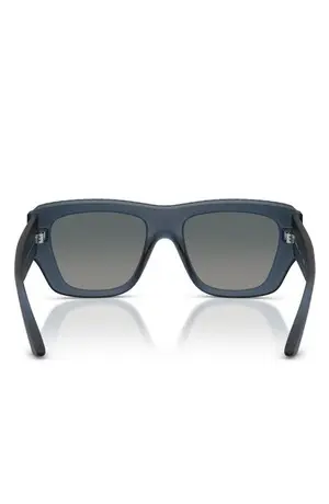 JIMMY CHOO 54mm Rectangular Sunglasses - Transparent Navy/grey