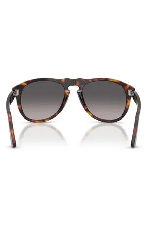 Persol 54mm Polarized Pilot Sunglasses