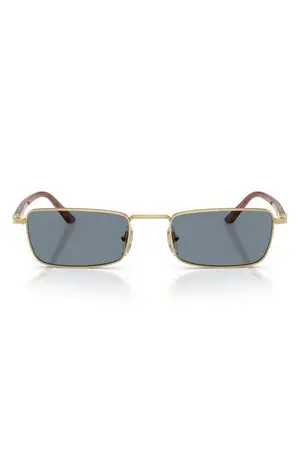 Persol Rectangular Sunglasses - Gold/blue