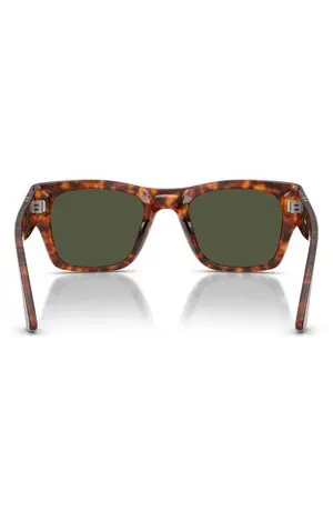 Persol 52mm Square Sunglasses - Havana/green