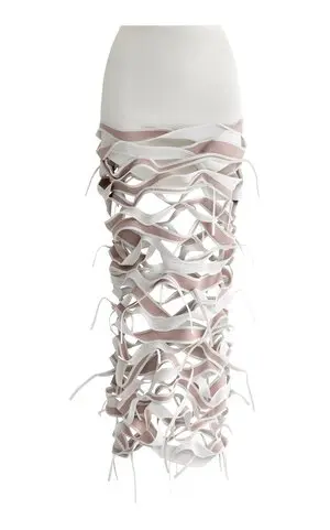 Maticevski Flicker Cutout Midi Skirt - Pink