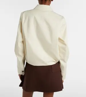 Loewe Cotton And Silk Blouson Jacket - White