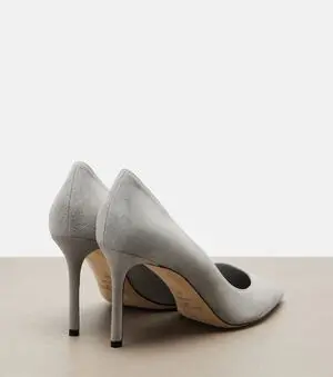 JIMMY CHOO Romy Suede Pumps - Grey