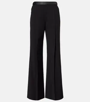 Loewe Wide-leg Wool Pants - Black