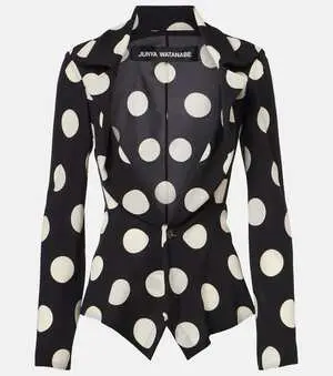 Junya Watanabe Polka-dot Georgette Blazer