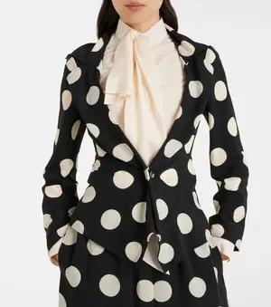 Junya Watanabe Polka-dot Georgette Blazer