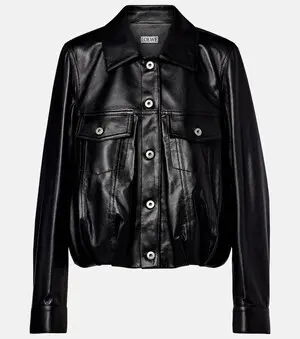 Loewe Leather Jacket - Black