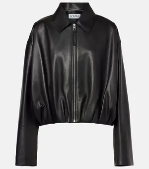 Loewe Leather Jacket - Black