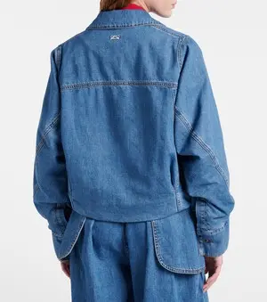 Loewe Gathered Denim Jacket