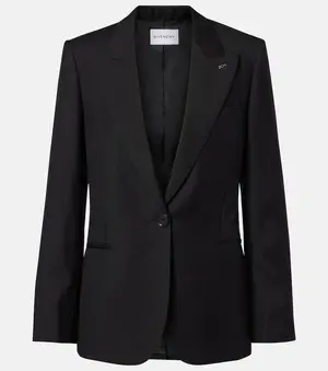 Givenchy Wool Striped Blazer - Black