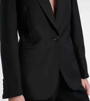 Givenchy Wool Striped Blazer - Black