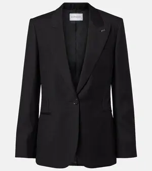 Givenchy Wool Striped Blazer - Black
