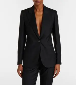 Givenchy Wool Striped Blazer - Black