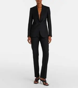 Givenchy Wool Striped Blazer - Black