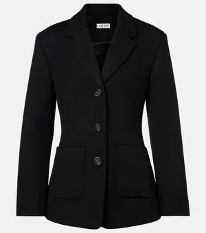 Loewe Wool-blend Jacket - Black