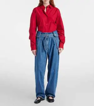 Loewe Belted Wide-leg Jeans - Blue