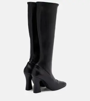 Magda Butrym Leather Knee-high Pointed Toe Heeled Boots