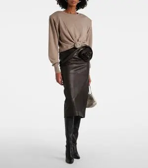 Magda Butrym Leather Knee-high Pointed Toe Heeled Boots