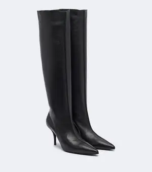 Magda Butrym Leather Knee-high Boots - Black