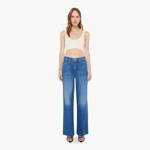 MOTHER The Mid Rise Maven Skimp Big Tipper Jeans - Blue