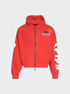 RIVINGTON ROI REBIS Membership Uso Zip Hoodie - Red