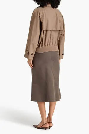 Brunello Cucinelli Double-breasted Cotton-blend Jacket