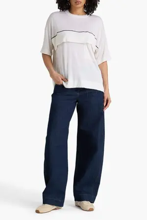 Brunello Cucinelli Layered Bead-embellished Top
