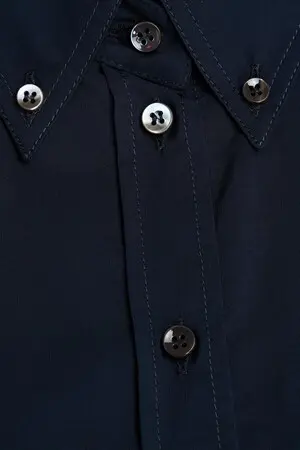 Brunello Cucinelli Cotton-poplin And Jersey Shirt Dress