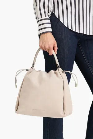 Brunello Cucinelli Nubuck Shoulder Bag