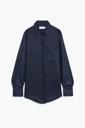 Victoria Beckham Metallic Jersey Shirt
