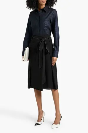 Victoria Beckham Metallic Jersey Shirt