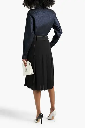 Victoria Beckham Metallic Jersey Shirt