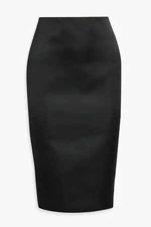 Victoria Beckham Cotton-blend Skirt - Black