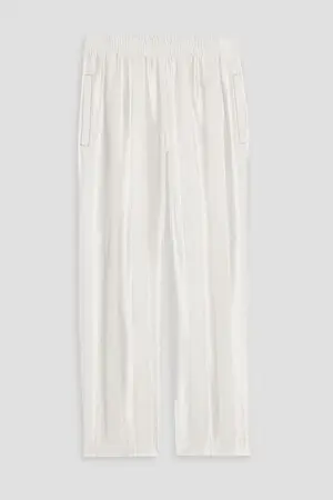 Victoria Beckham Striped Satin-jacquard Wide-leg Pants