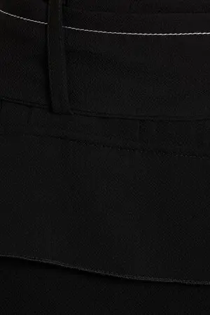 Victoria Beckham Crepe Midi Wrap Skirt