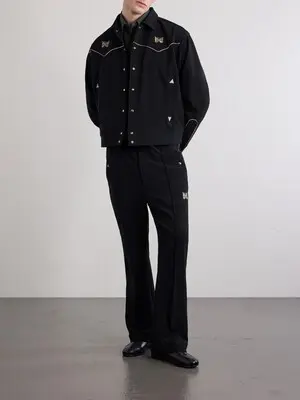 Needles Piping Cowboy Embroidered Jacket - Black