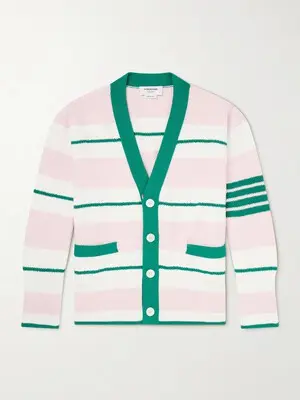 Thom Browne Striped Cotton Cardigan - Multi