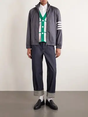Thom Browne Striped Cotton Cardigan - Multi