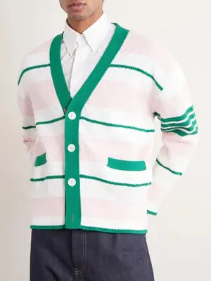 Thom Browne Striped Cotton Cardigan - Multi