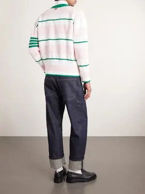 Thom Browne Striped Cotton Cardigan - Multi