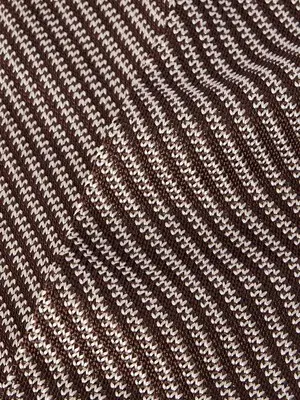 MFPEN 6cm Striped Knitted Silk Neck Tie
