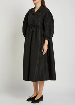 Simone Rocha Signature Embellished Shell Midi Dress