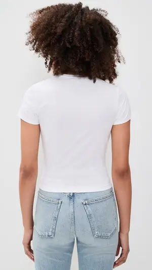 Good American Super Stretch Twist Tee